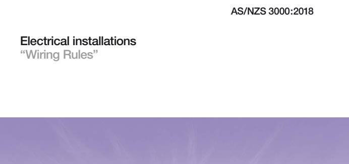 AS3000 Wiring Rules for electricians new edition 2018 - Gold Coast Sparky's